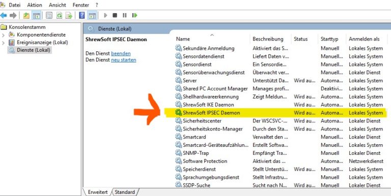 Shrew Soft VPN: Failed to attach to key daemon - Wie kann man den ...