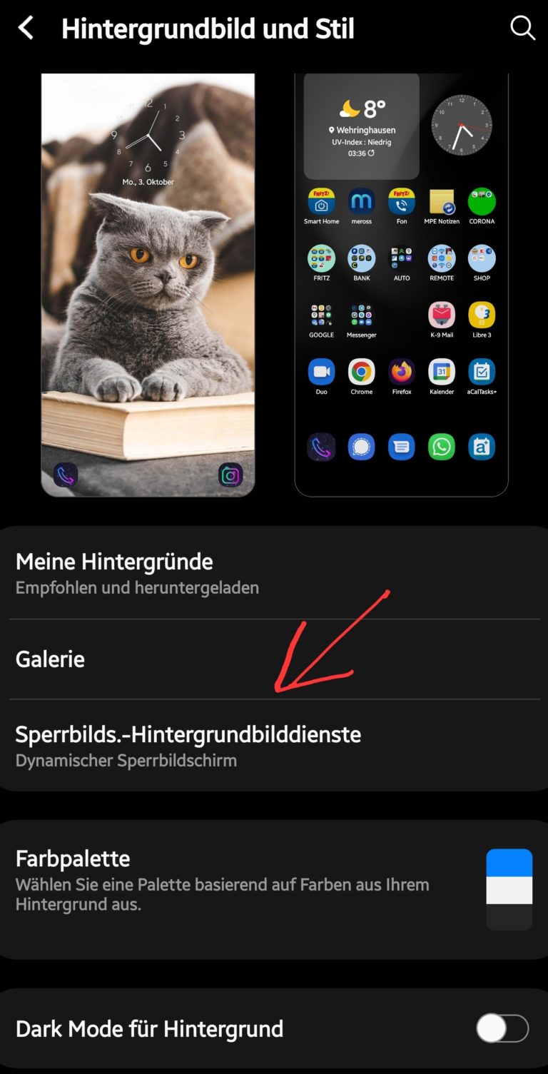 Android13 - Dynamischer Sperrbildschirm mit automatisch wechselnden ...